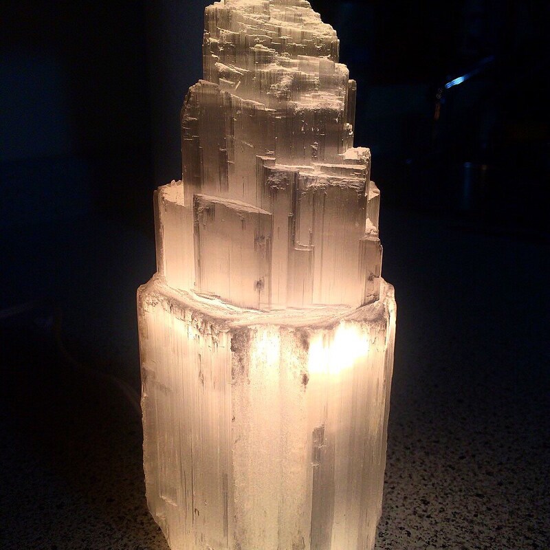 Selenite Lamp - Etsy