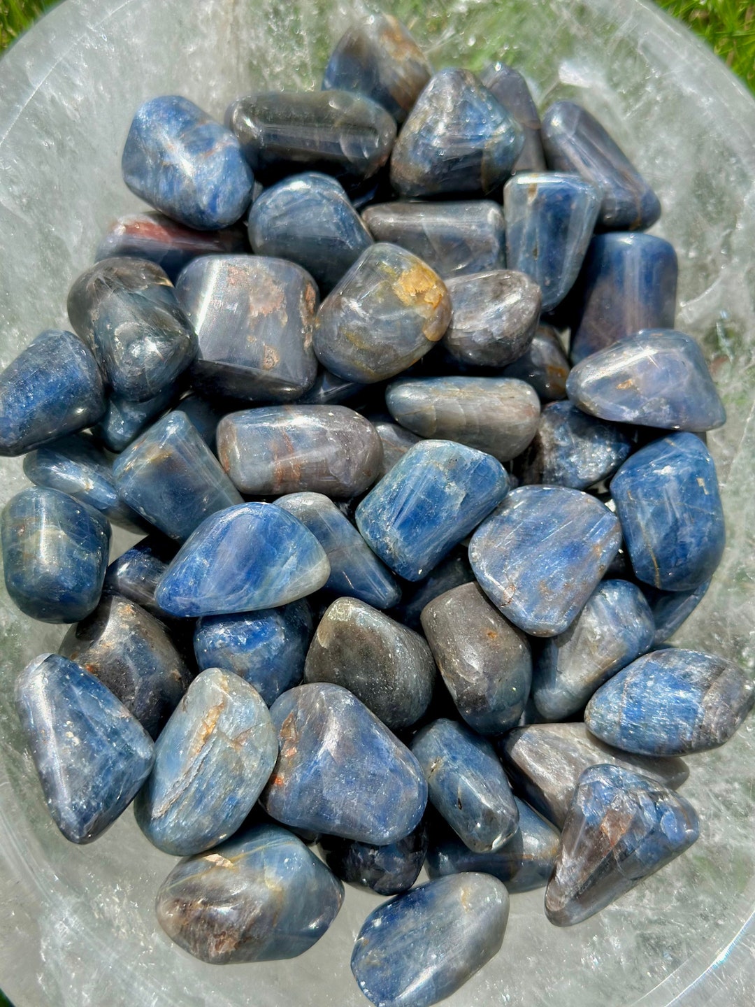 Blue Sapphire Tumbled Stone - Grade A - Multiple Sizes Available ...