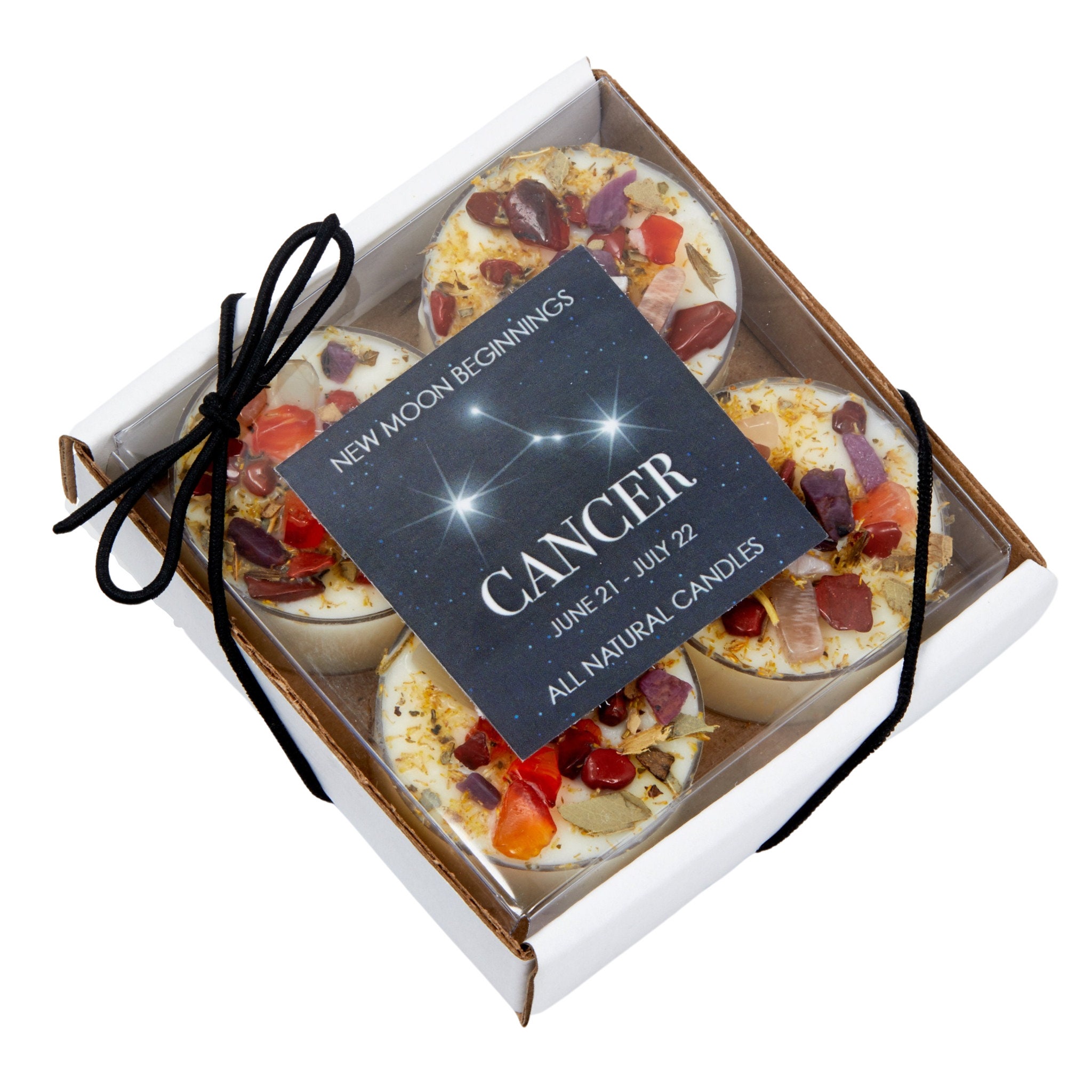 Cancer Candles Zodiac Candle Cancer Ritual Candle Crystal - Etsy