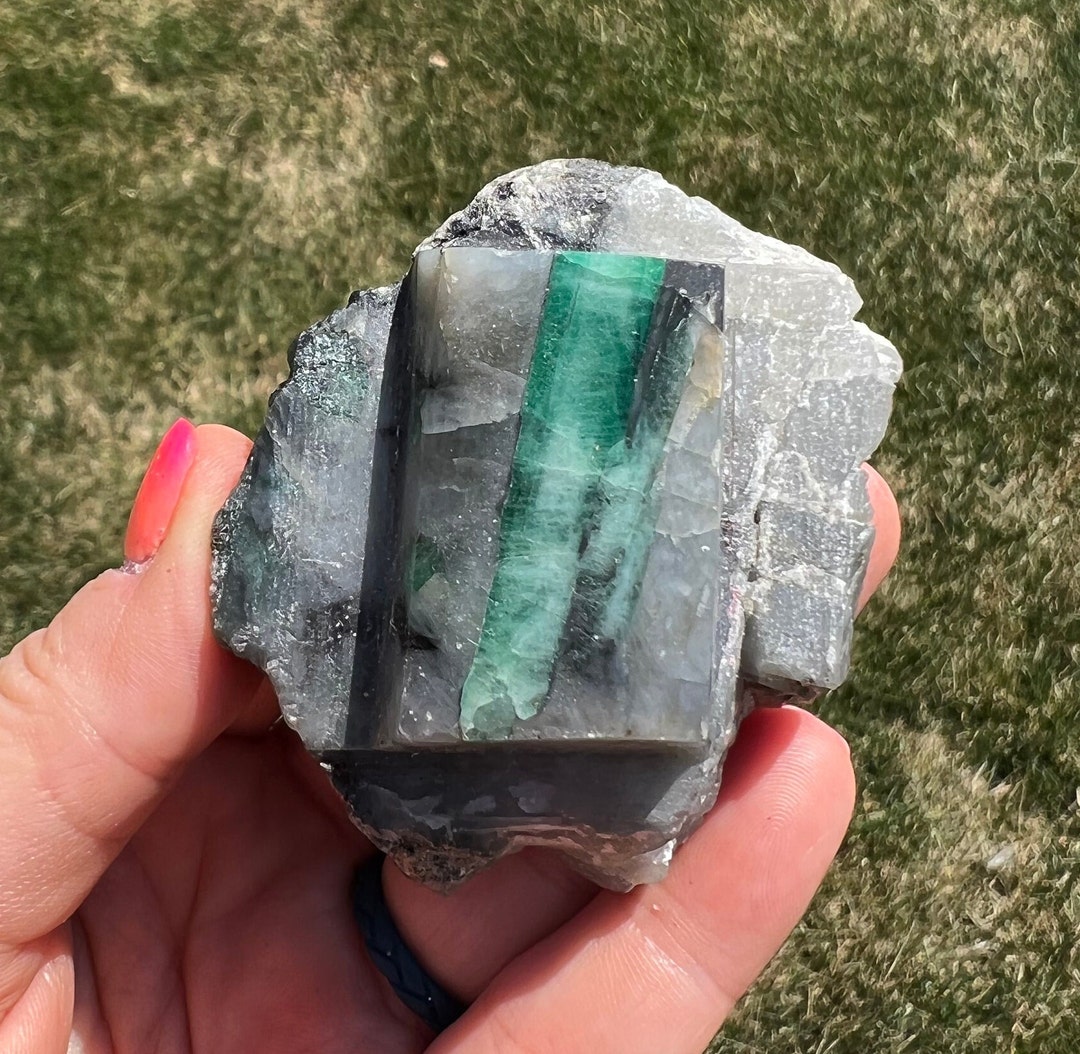 Raw Emerald Natural Emerald Specimen Raw Emerald in Crystal Genuine ...