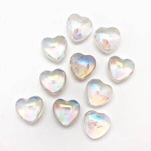 Angel Aura Quartz Crystal Heart - Tumbled Aura Quartz - Angel Aura ...