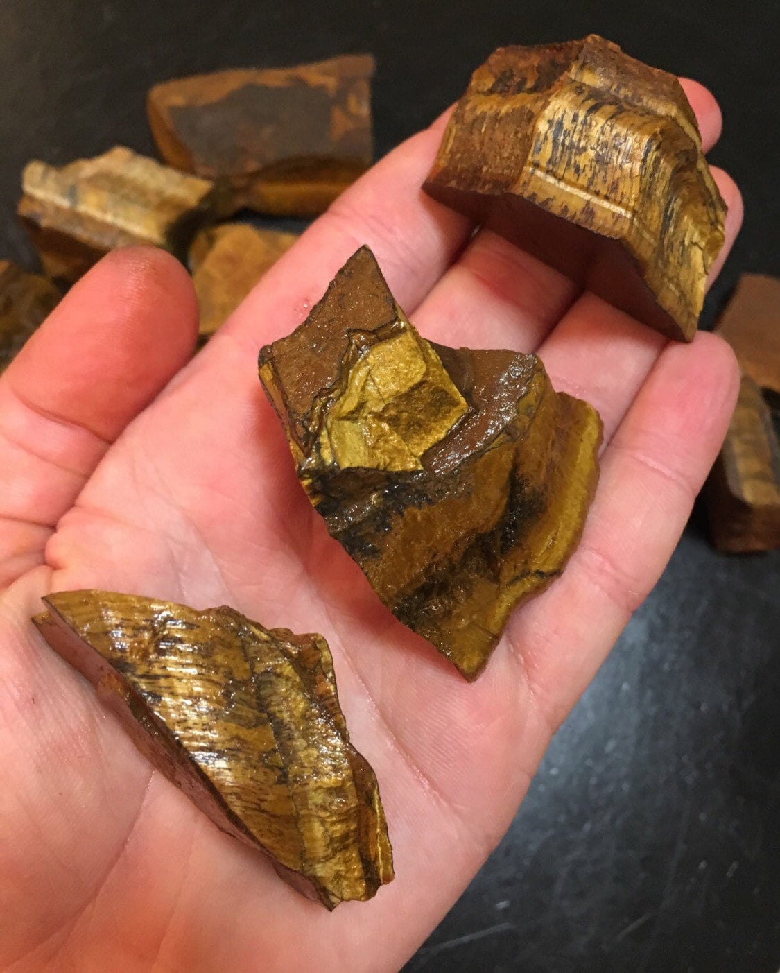 Raw Tigers Eye Crystal Golden Tiger Eye Stone Healing - Etsy