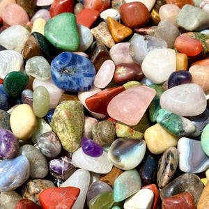 Mixed Gemstone Tumbled Stones - Multiple Sizes Available - Mixed ...