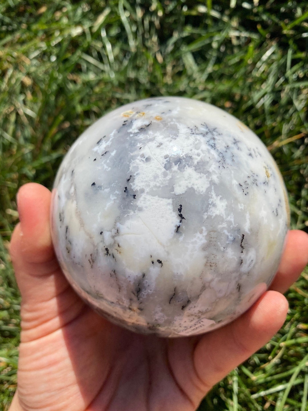 Dendritic Opal Crystal Sphere - Polished Dendrite Opal - Unique Stone ...