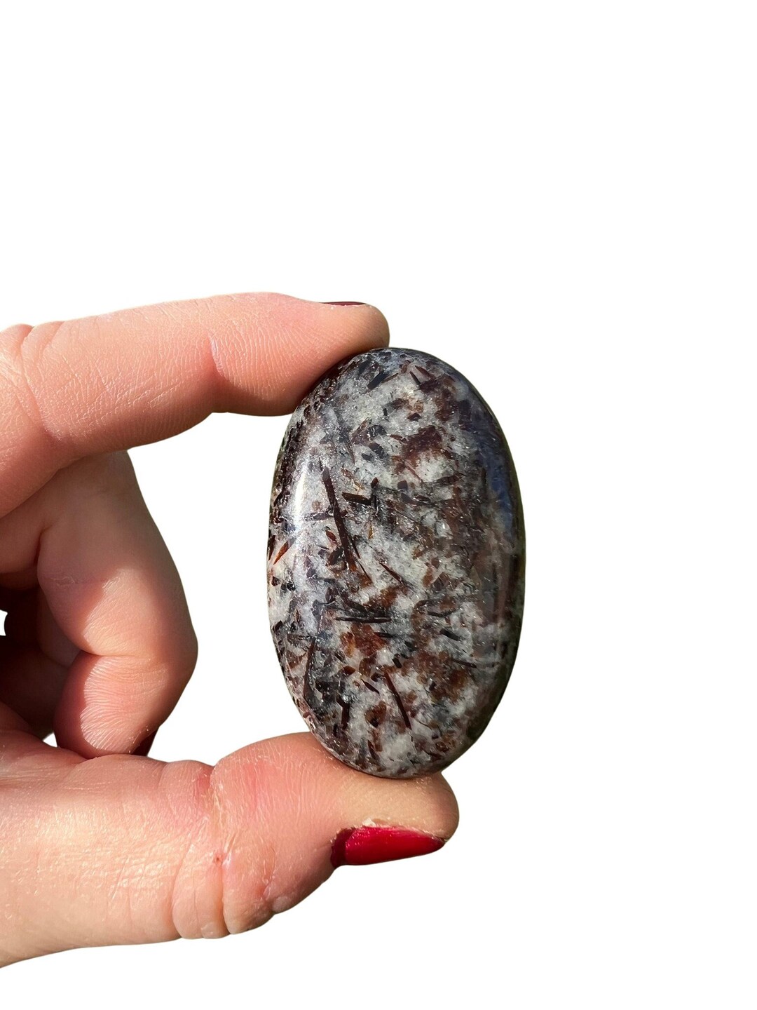 Astrophyllite Palm Stone (~2") Astrophyllite Tumbled Crystal - Polished ...