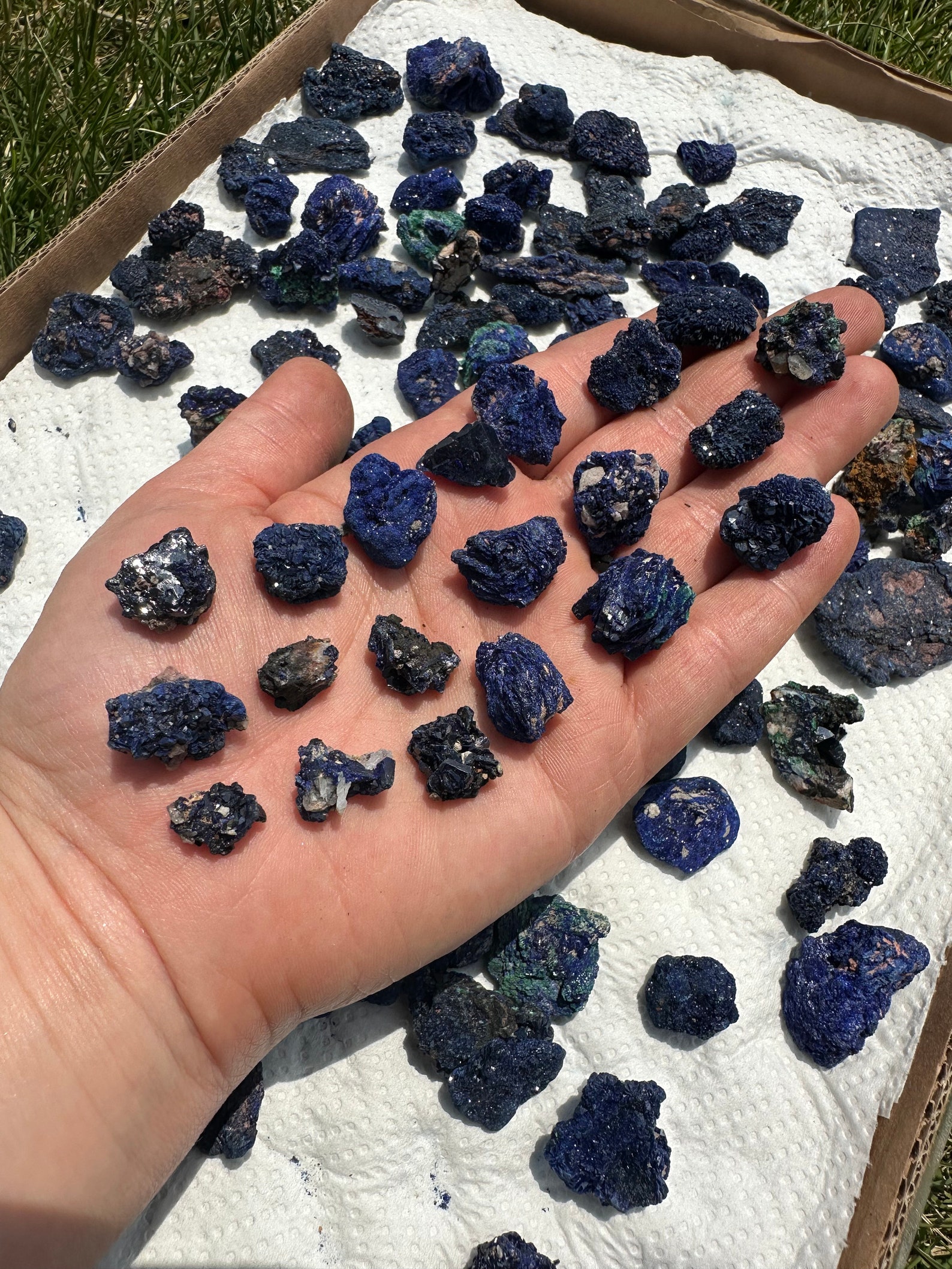 Raw Azurite Crystal Rough Azurite Malachite Stone Raw Azurite Malachite ...