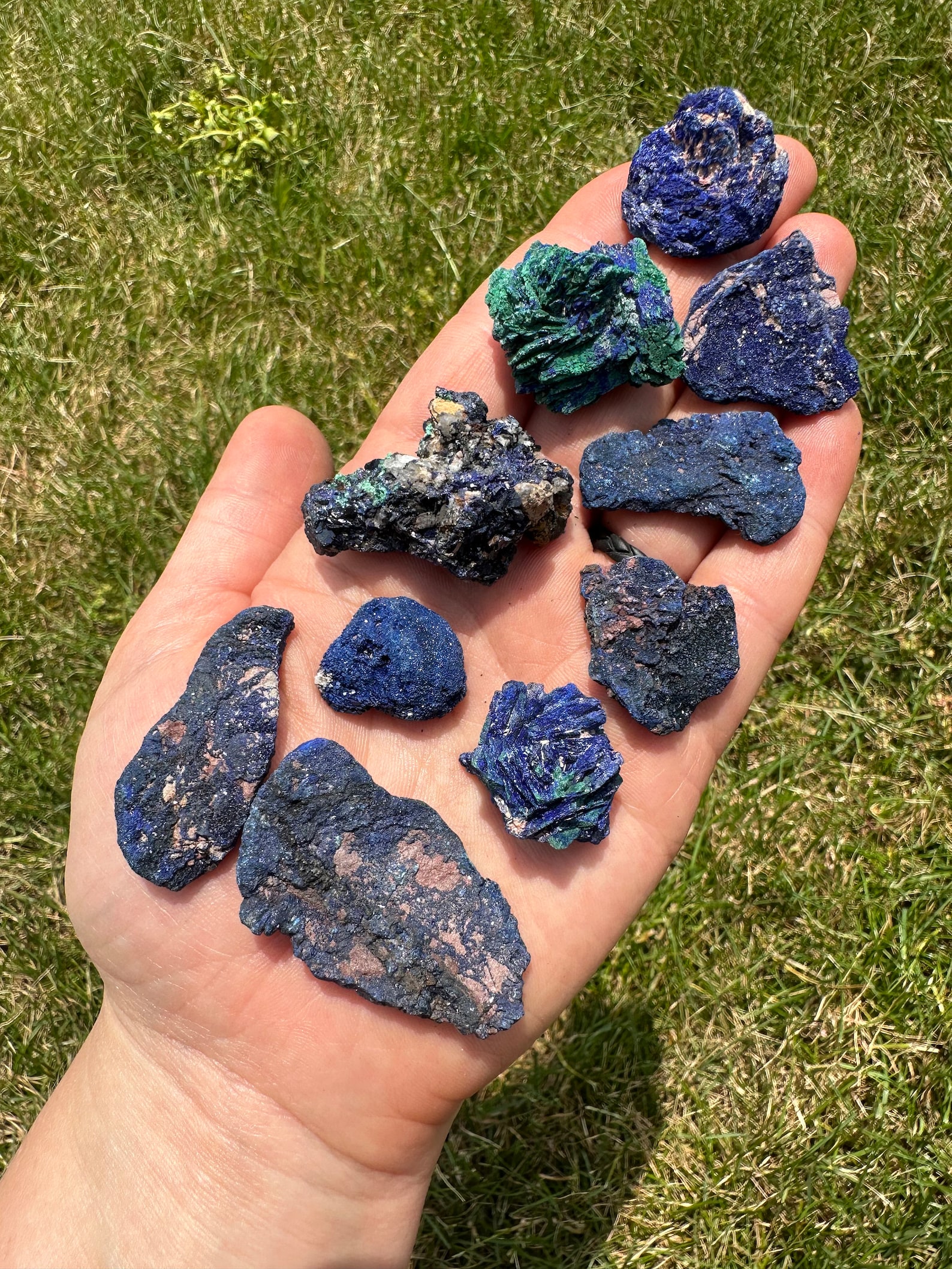 Raw Azurite Crystal Rough Azurite Malachite Stone Raw Azurite Malachite ...
