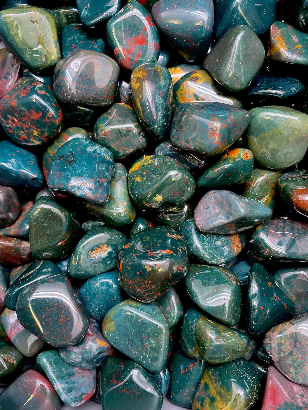 Bloodstone Tumbled Stone - Multiple Sizes Available - Tumbled ...