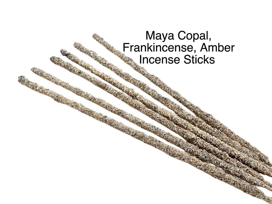 Maya Copal, Frankincense, & Amber Incense Sticks (6) - Smoke Cleansing ...
