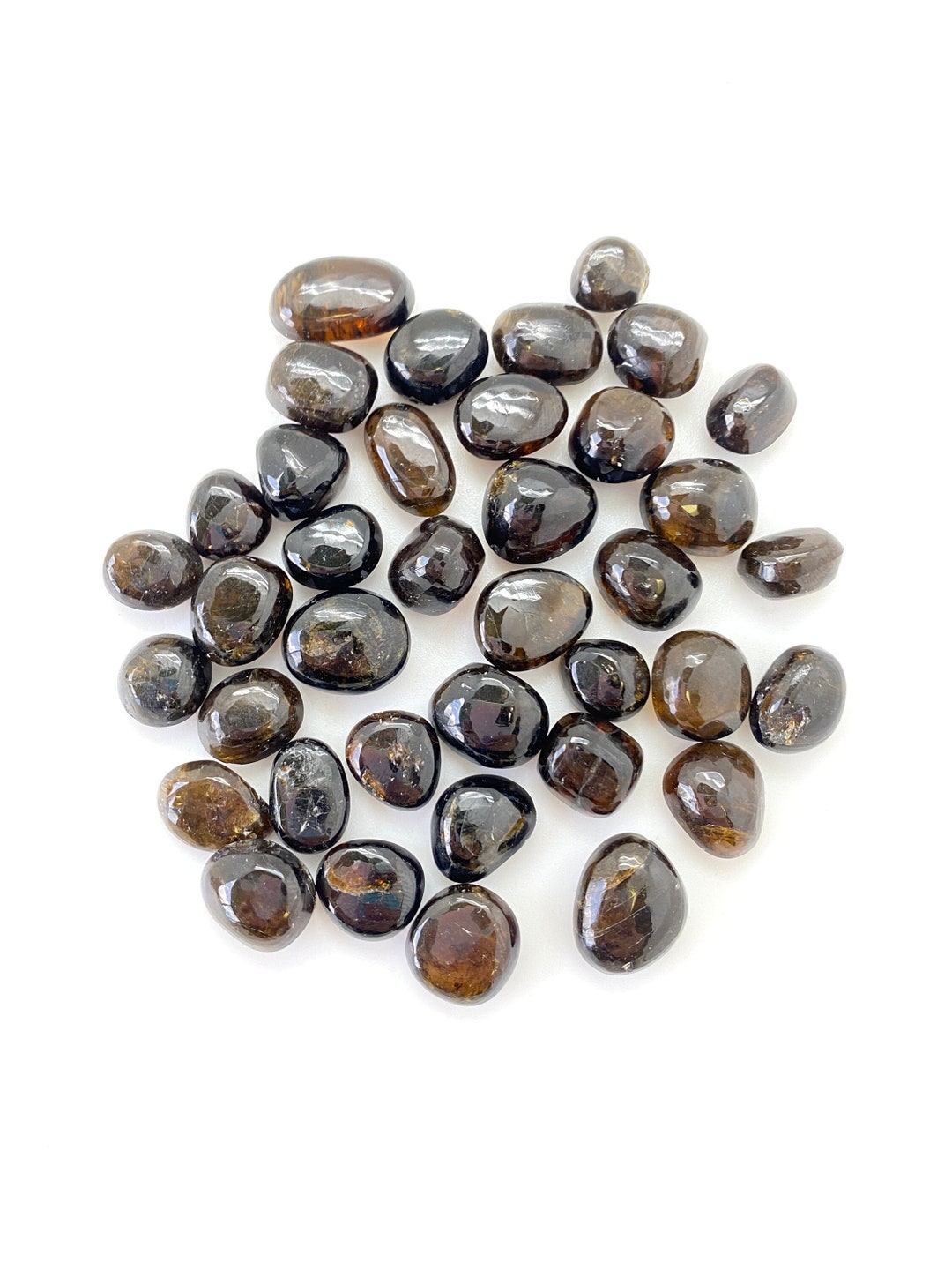 Dravite Tourmaline Stone (0.3" - 1") Dravite Stone - Tumbled Dravite ...