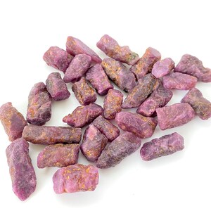 Raw Ruby Crystal (1g to 55g) - Grade AAA - Natural Ruby Stone - Rough ...