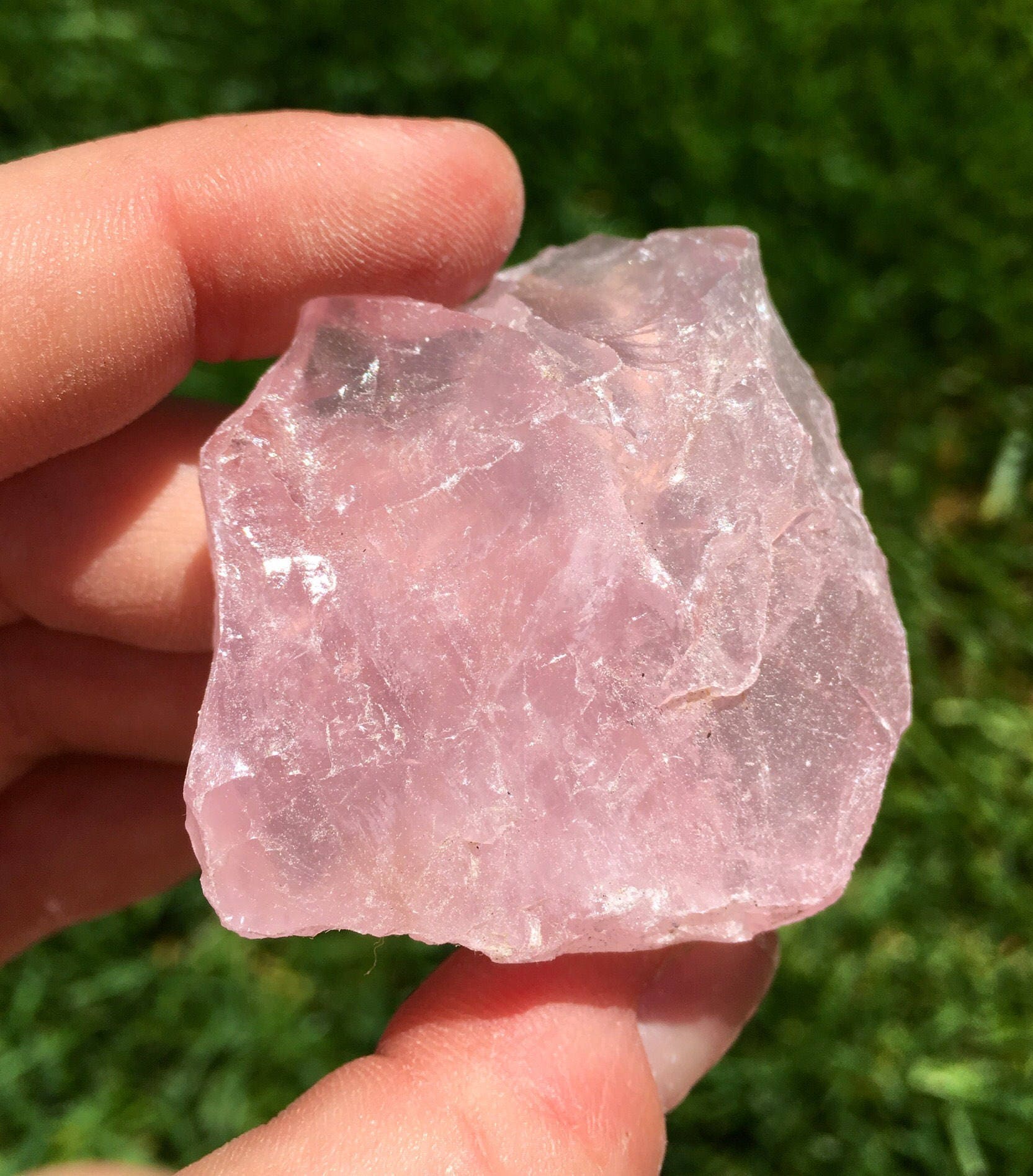 Rose Quartz Crystal - Rose Quartz Stone - Raw Rose Quartz - Rose Quartz ...