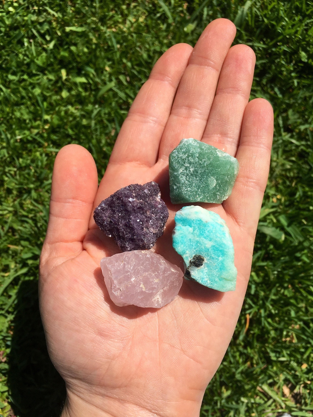 Calming Crystal Set - Soothing Crystals and Stones - Raw Crystals for ...