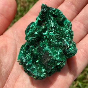 Raw Malachite Stone Velvet Malachite Crystal Rough - Etsy
