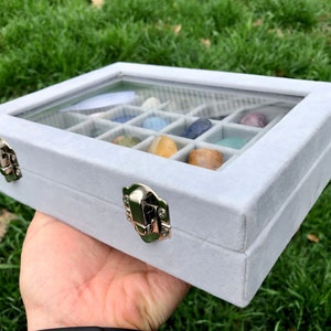 Tumbled Stone Crystal Box - Healing Crystals and Stones Set - Chakra ...