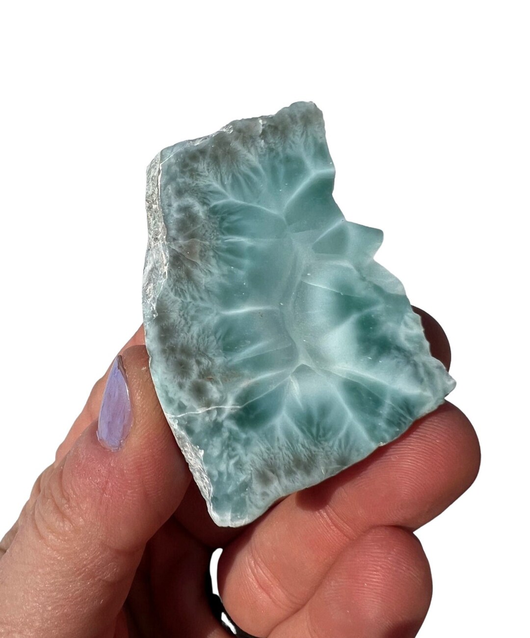 Larimar Slab (.5" - 3.5" ) Grade AAA - Larimar Stone Slab - Dominican ...