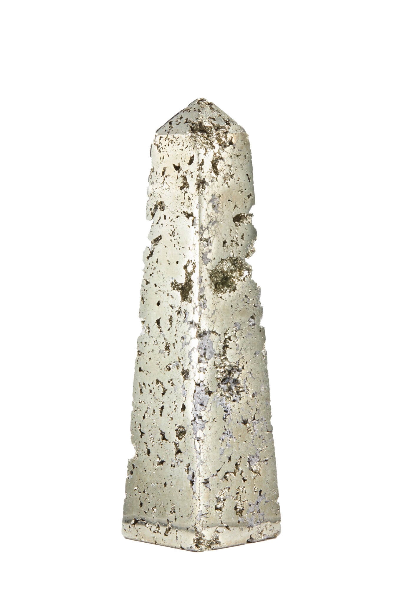 Polished Pyrite Obelisk - Large Pyrite Stone Tower - One of a Kind ...