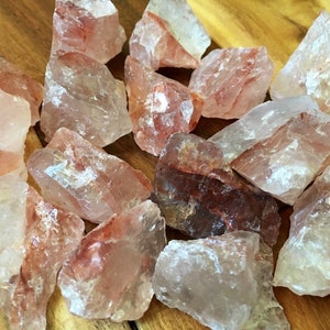 Raw Hematoid Quartz Crystal - Fire Quartz - Quartz and Hematite - Harlequin Quartz - Raw Quartz ...