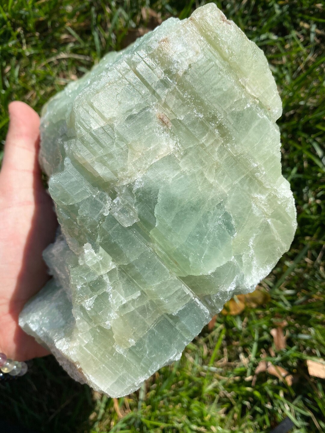 Raw Aquamarine Crystal - Large Aquamarine Chunk - Rough Aquamarine ...