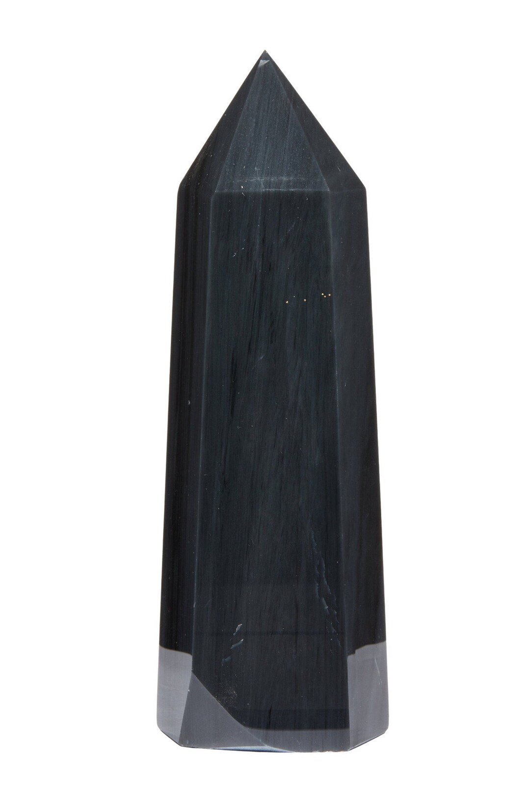 Black Obsidian Stone Point - Black Obsidian Crystal - Polished Obsidian ...