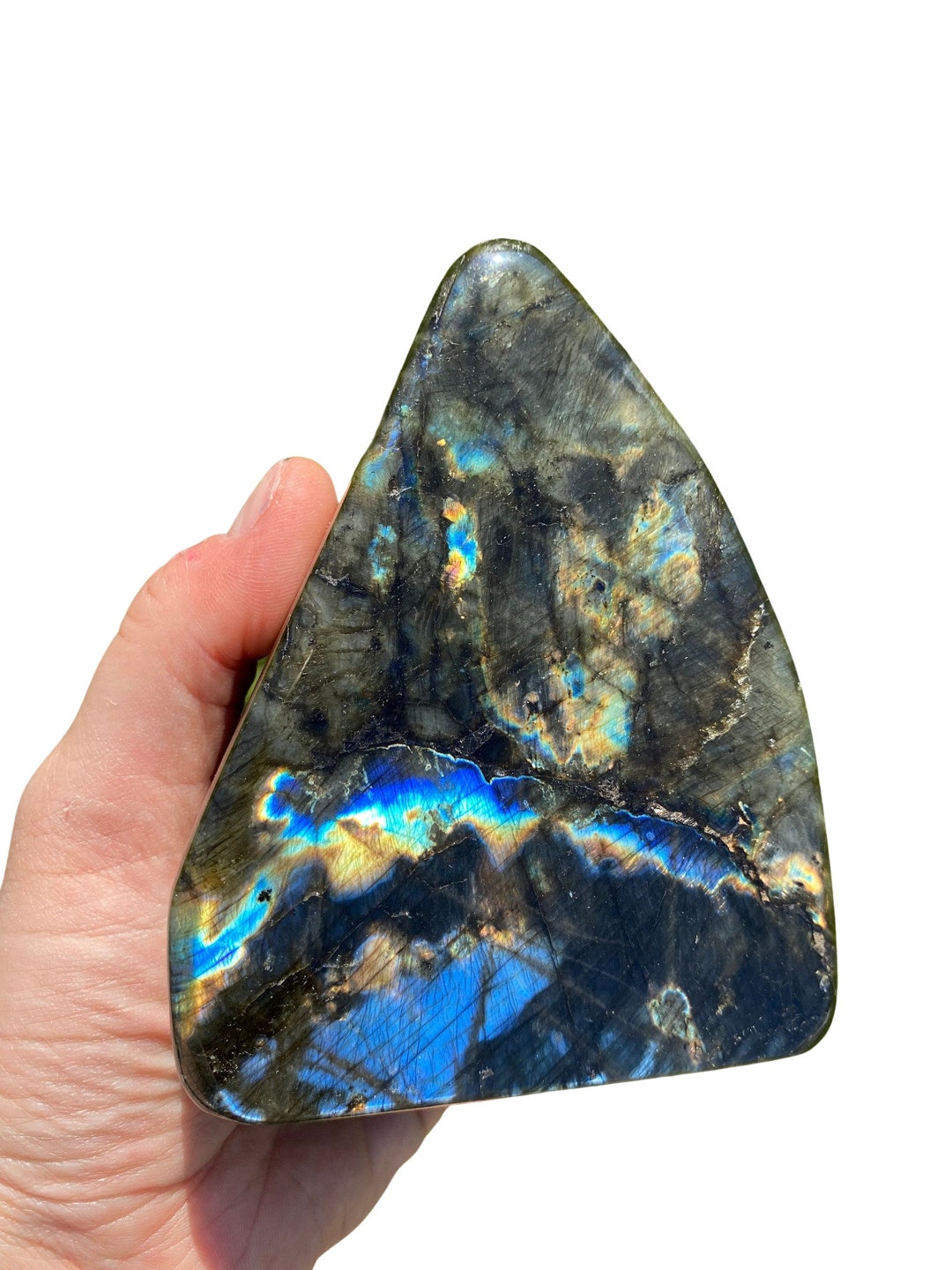 Standing Spectrolite Crystal - Large Labradorite Freeform - Extra ...