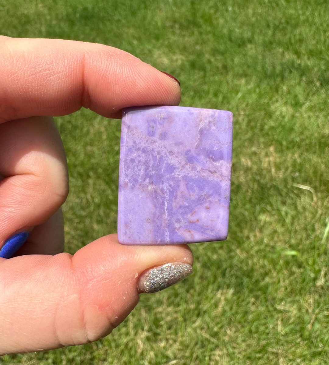 Purple Jade Stone Slice - Grade AAA - Purple Jade Crystal - Purple Jade ...