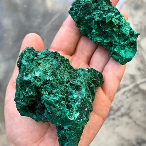Raw Malachite Stone Velvet Malachite Crystal Rough Malachite Cluster Natural Malachite Silky ...