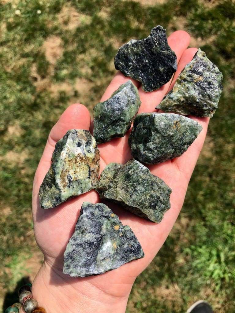 Jewelry Making & Beading Gemstones Nephrite Jade Stone Dark-Blue 3.2 ...