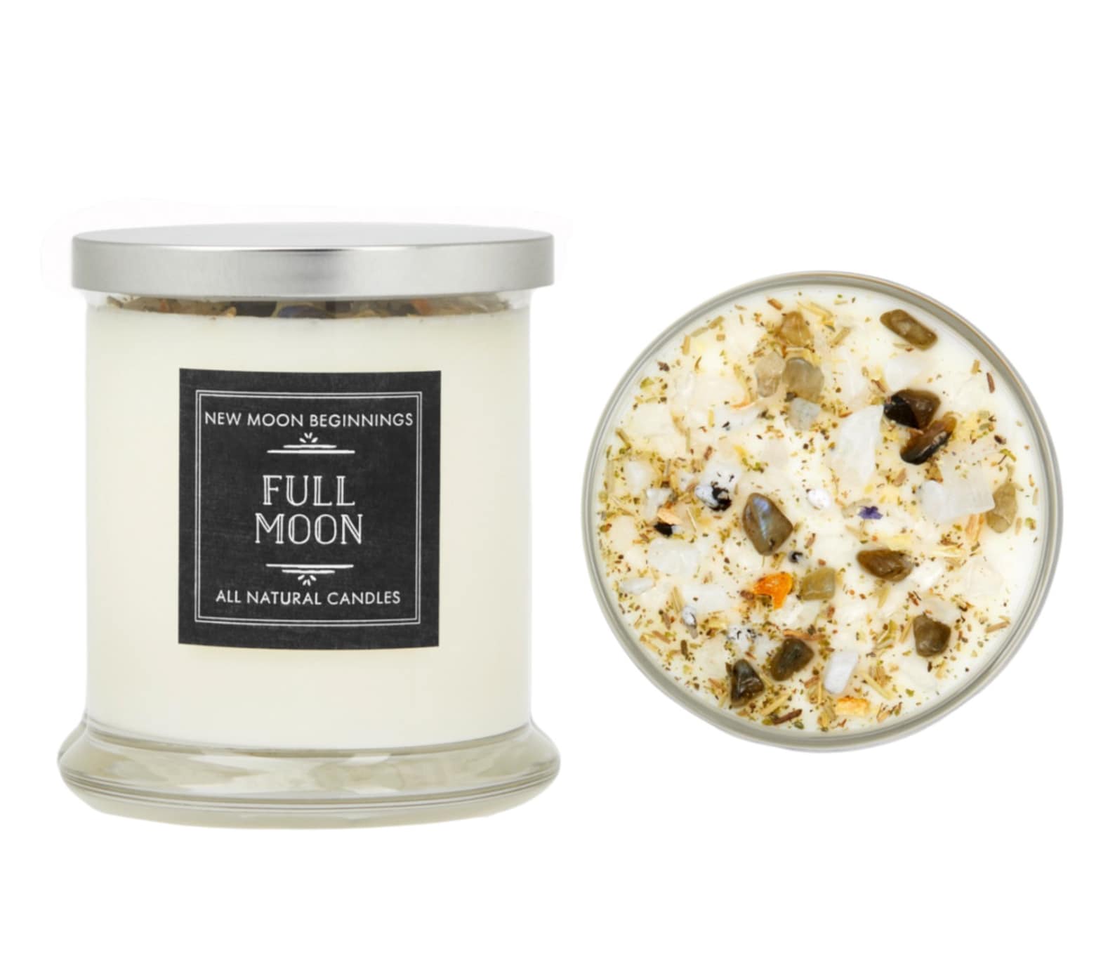 Full Moon Candles Purification & Cleansing Candle Crystal - Etsy