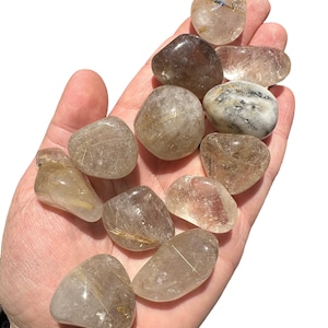 Golden Rutilated Quartz Tumbled Crystal - Multiple Sizes Available ...