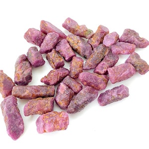 Raw Ruby Crystal (1g to 55g) - Grade AAA - Natural Ruby Stone - Rough ...