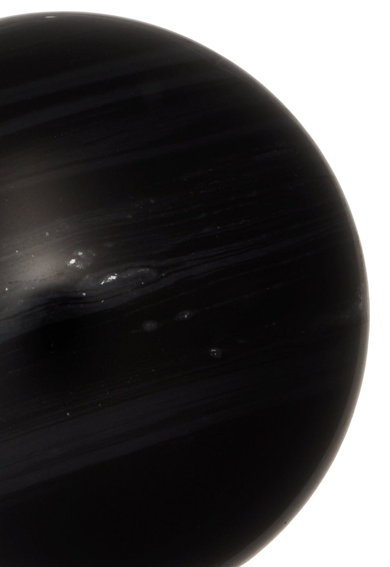 Black Obsidian Sphere - Polished Obsidian Crystal Sphere - Carved Black ...