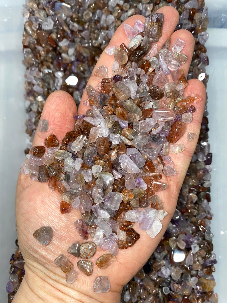 Super 7 Crystal Chips 5mm to 7mm (1lb Bag) Super 7 Stone Chips - Super ...