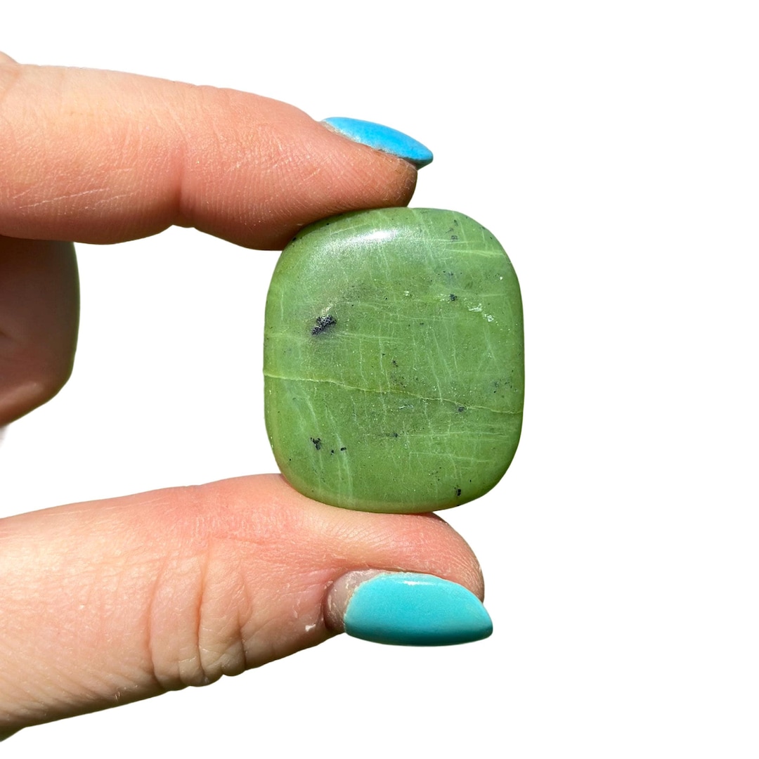 Jade Worry Stone - Polished Jade Crystal - Genuine Jade Crystal ...