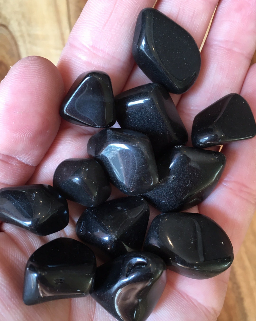 Apache Tears Tumbled Stone - Tumbled Apache Tears Crystal - Volcanic ...
