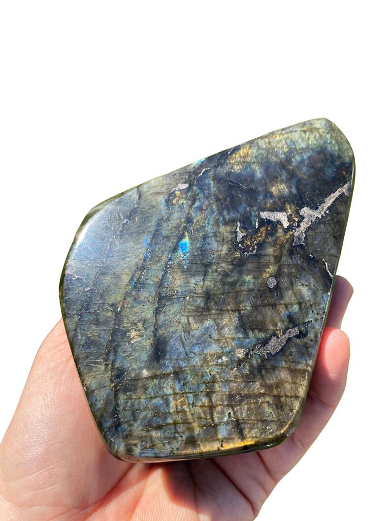 Spectrolite Standing Freeform - Polished Labradorite Crystal - Extra ...