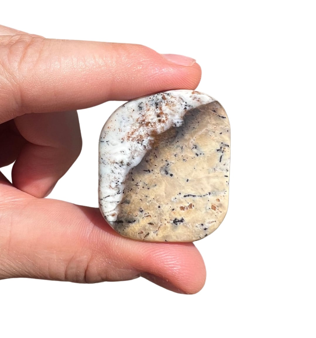 Merlinite Stone Slice (0.75"- 2.5") Merlinite Crystal Slice - Dendritic ...