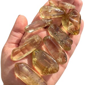 Natural Citrine Crystal Tumbled Stone Points - Grade AB - Multiple ...