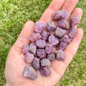 Raw Ruby Crystal (1g to 55g) - Grade AAA - Natural Ruby Stone - Rough ...