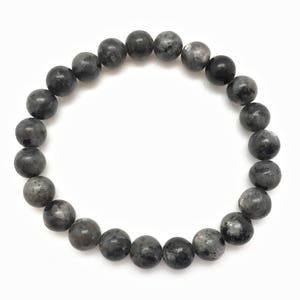 Larvikite Bracelet 8mm Elastic Bracelet - Crystal Bracelet - Larvikite Stretch Bracelet ...