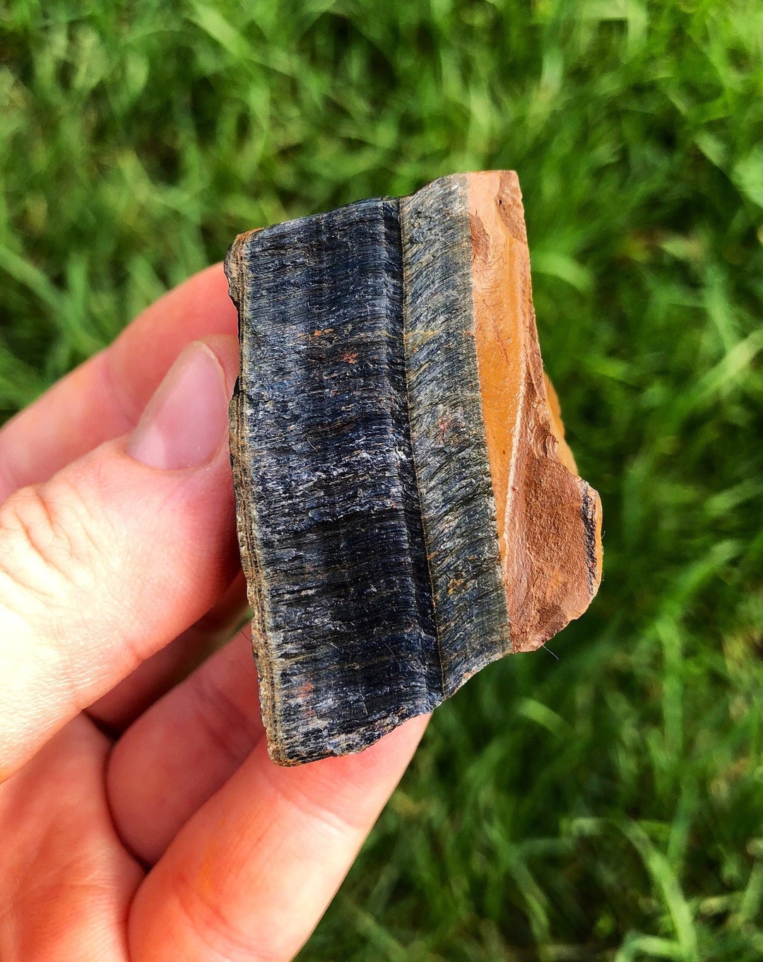 Raw Blue Tigers Eye Crystal - Raw Hawk Eye Stone - Rough Blue Tigers ...