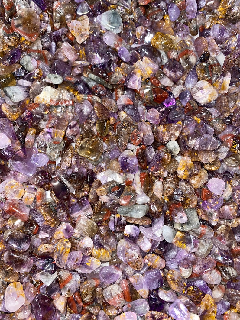 Super 7 Crystal Chips 5mm to 7mm (1lb Bag) Super 7 Stone Chips - Super ...