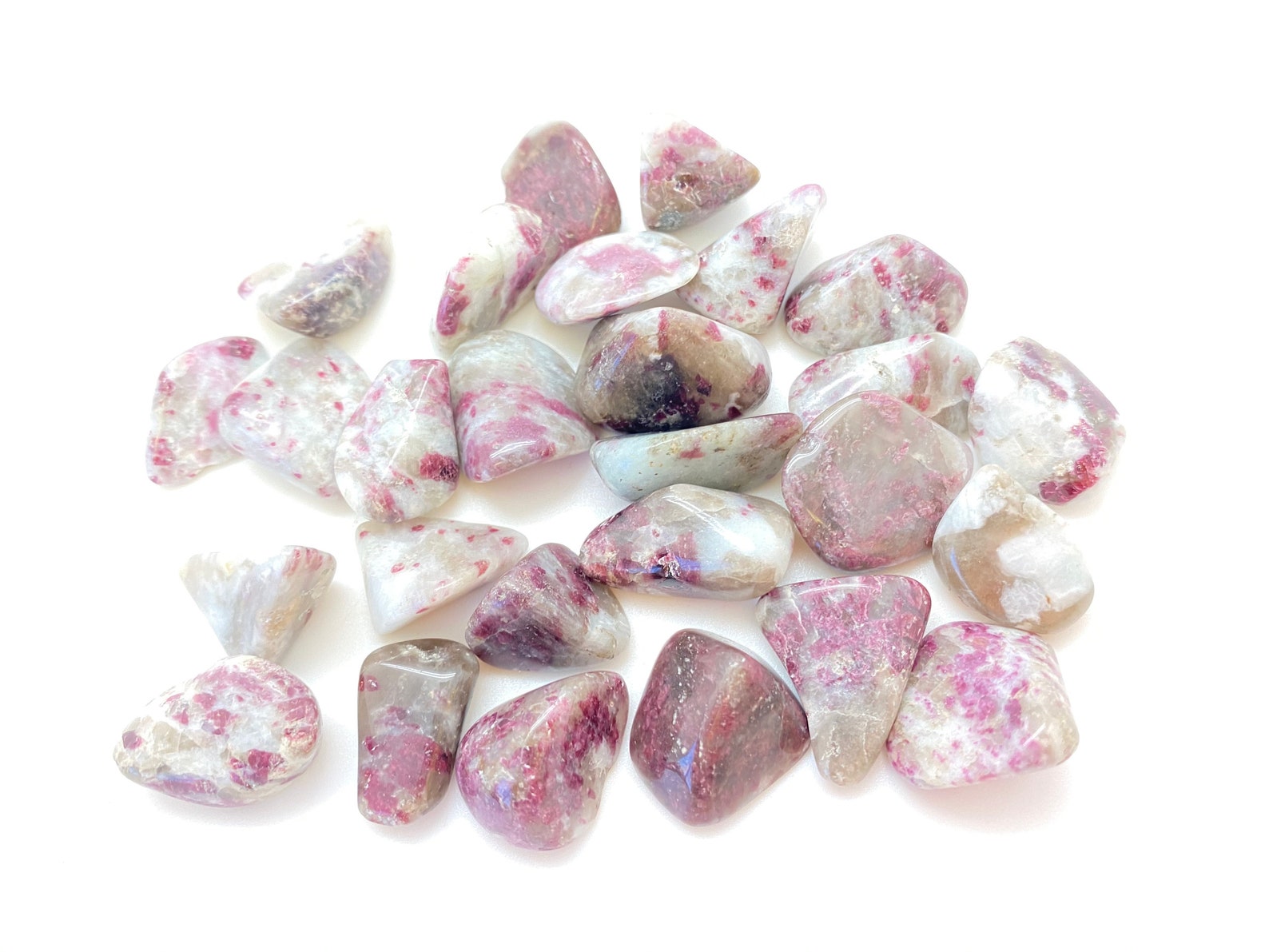 Ruby Tourmaline Tumbled Stone Multiple Sizes Available - Etsy