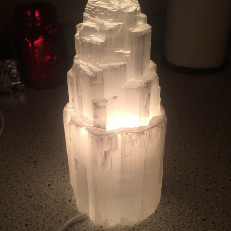 Selenite Lamp - Etsy