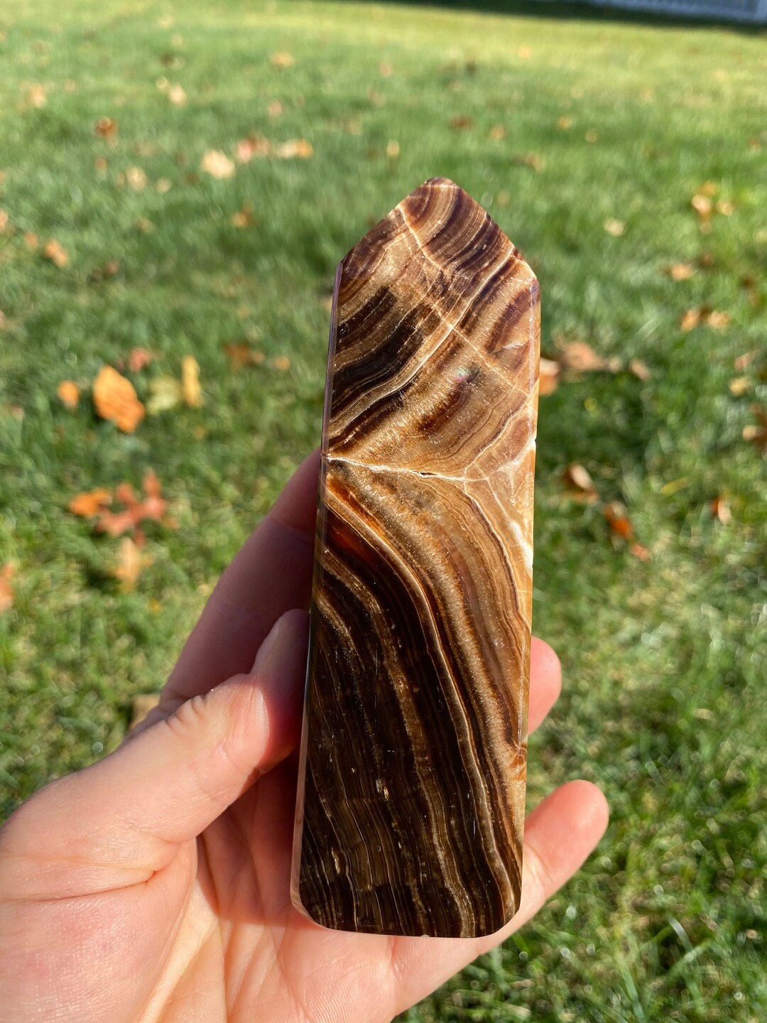 Chocolate Calcite Stone Point Standing Calcite Tower Brown Calcite ...