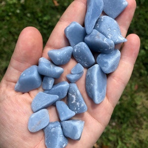 Angelite Stone (anhydrite) From Peru - Raw Angelite Stone - Rough ...