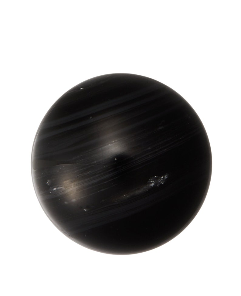 Black Obsidian Sphere - Polished Obsidian Crystal Sphere - Carved Black ...