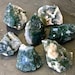 Raw Moss Agate Stone Raw Stones Raw Moss Agate Crystal Healing Crystals ...