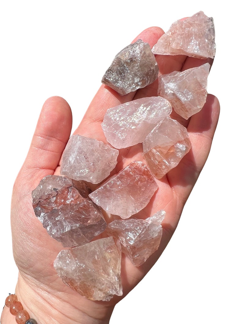 Raw Hematoid Quartz Crystal Fire Quartz Quartz and - Etsy