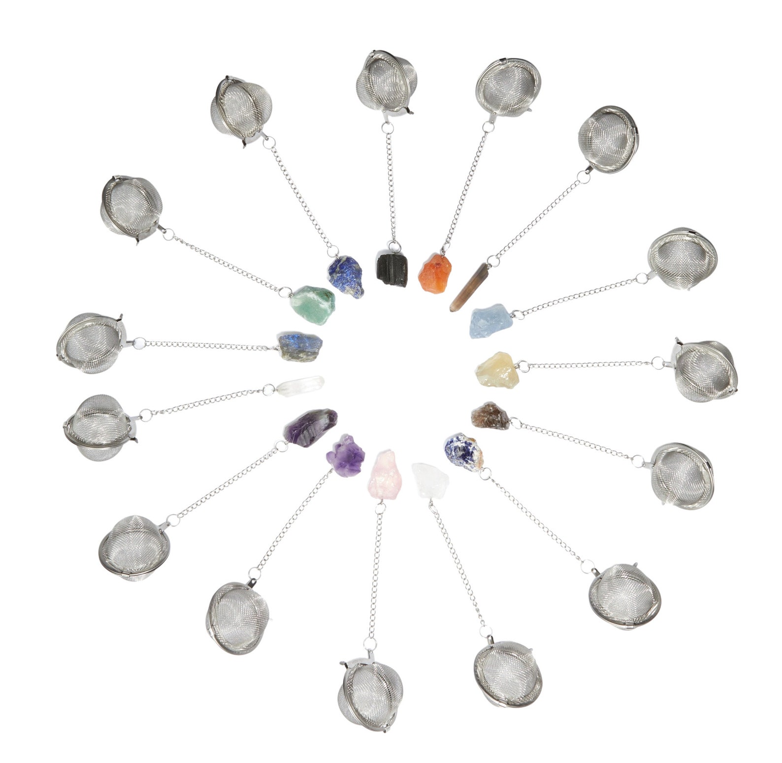 Raw Crystal Tea Infuser Loose Leaf Tea Steeper Cute Tea Strainer Rough ...